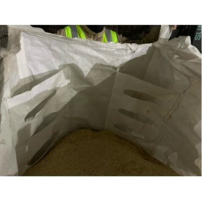 中国 建物の砂のカッサバのための3000Lbs上の口のバッフルFIBCのバルク袋は大きい袋を粉にする 販売のため
