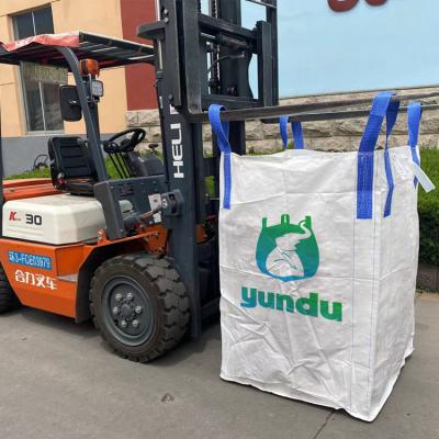 Cina contenitori flessibili della borsa in serie di 1500kg FIBC 100% pp per estrazione mineraria minerale d'imballaggio del minerale metallifero del suolo della roccia della pietra calcarea in vendita