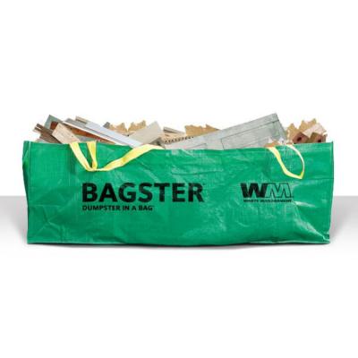 Cina 2 Yards UV Stable Heavy Waste Skip Bag Junk Removal For Garden Waste Dumpster Bag in vendita