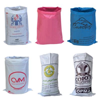 Cina Export PP Woven Bag Poly sacks 50kg For Sugar Grain Fertilizer Crop granule in vendita