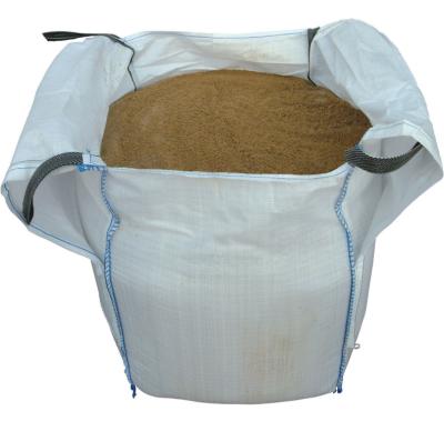 中国 1-2 Tons 4 Loops FIBC Bulk Bag 100% Polypropylene Large Capacity Bag For Gravel Sand Cement 販売のため
