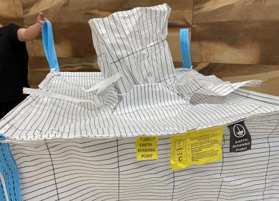 Cina 1.5 Tons Woven PP Big Bag Bulk Bag Antistatic Conductive Bag Type C Flammable Mineral Powder in vendita
