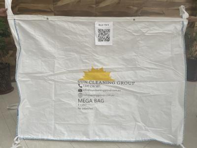 Cina 150-270 litri di foglie rifiuti Skip bag 2 lati Stampa Yard Bag 1,5 toni Flessibili sacchetti da giardinaggio per foglie erbacce in vendita