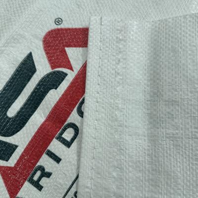 China Saco de tecido de PP 100% virgem de PP 50 kg de carga de tecido laminado 75 gm para pó de granulado químico à venda