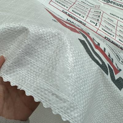 China Saco de tecido de PP 100% virgem de PP 50 kg de carga de tecido laminado 75 gm para pó de granulado químico à venda