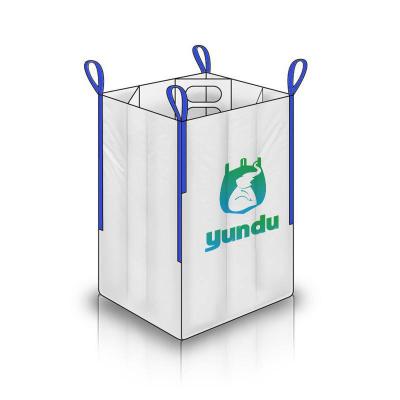Cina U Panle FIBC Sacchetti a sfera con deflettore Tasse a tonnellate di stampa a colori personalizzabili in vendita
