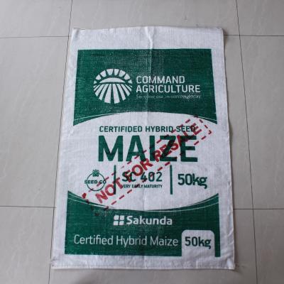 Cina 25 kg 50 kg farina cemento sabbia Pp sacchetti di polipropilene tessuti sacchetto di sabbia in vendita
