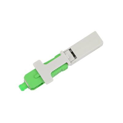 China Em-bedded type Pre-polishing Wedge Lock Mechanism 52mm Length Fiber Mechanical Splice SC/APC Fast Connector for sale