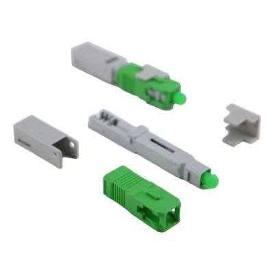 China Alligator clip, front bar wedge, SM, 52mm, for drop cable, vertical input, SC/APC Field Assembly Optical Connector for sale