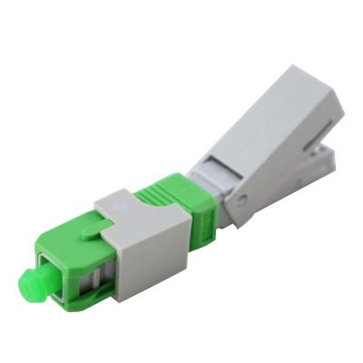 China Alligator clip, front bar wedge, SM, 52mm, for drop cable, vertical input, SC/APC Field Assembly Optical Connector for sale