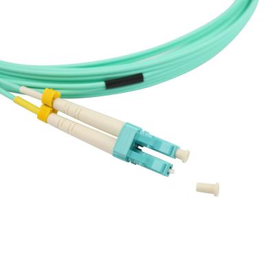 China OM3 Multi-mode Fiber Optic Patch Cables for High-Performance Networks  LC Connectors Various Jacket Options and G.652D G.657A2 Fiber Types Available for sale