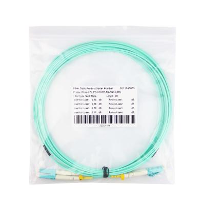 China OM3 Multi-mode Fiber Optic Patch Cables for High-Performance Networks  LC Connectors Various Jacket Options and G.652D G.657A2 Fiber Types Available for sale