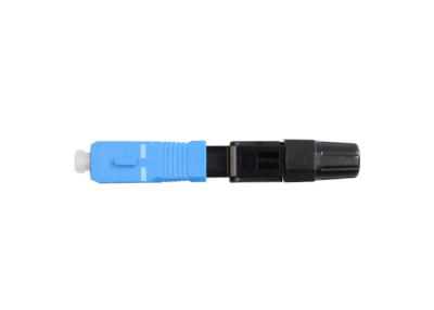 China Alligator screw clip, push-pull ring, SM, 60mm, for drop cable, flat input, SC/UPC Fast Connector for sale
