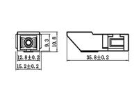 China Fiber Optic Adapter SC Inner Shutter Adapter without Flange for sale