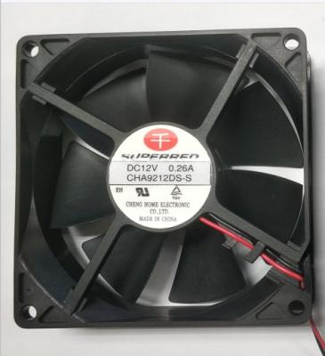 Cina Fan nero PBT di plastica 94V0 del CPU di CC del fan di CC di 80x80x25 12V con l'uscita del segnale in vendita