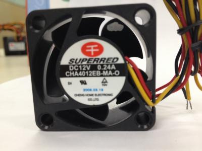 Cina Cuscinetto a sfera/manica della ventola di raffreddamento di CC 12V 5V che sopporta colore nero in vendita