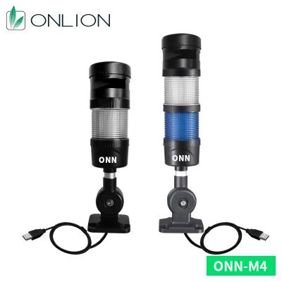 China ONN-M4-USB Multi Layer LED USB Signal Tower Light With Buzzer 3 Mounting Bases for sale