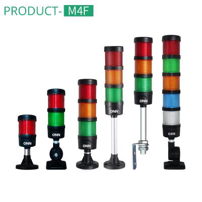 China ONN‑M4F Modular LED Signal Tower Light 60/70mm Stack‑able Warning Light With Buzzer For CNC Automation Machine for sale