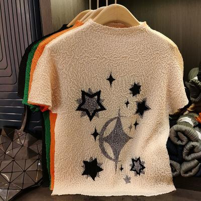 China Women's Casual Jersey T-Shirt Spring Summer Collection Versatile Loose Fit Short-Sleeved Top Available in Large Sizes for sale