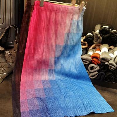 China Women's All-Season Gradient Pleated Skirt with Niche Design Casual Commuter Fashion Natural Waistline for Summer for sale