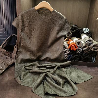 China Women's XL Casual A-Line Comfortable Breathable Lightweight High Elasticity Solid Color Floor-Length Ruched Curvy Casual Dress for sale