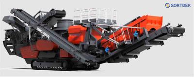China Triturador móvel do cone da esteira rolante de 300 T/H com tecnologia da laminação à venda