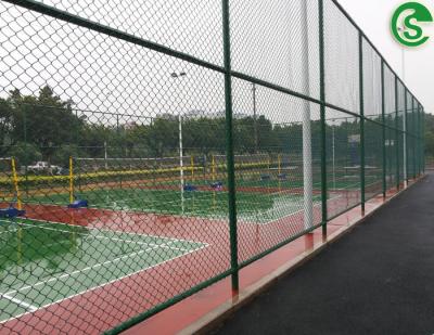 China Heavy duty used chain link fencing design basketball court fence for sale
