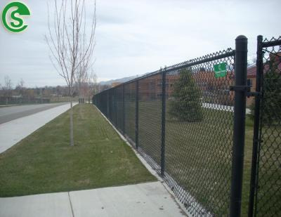 China 9 gauge black vinyl coated cyclone wire fencing price philippines for sale