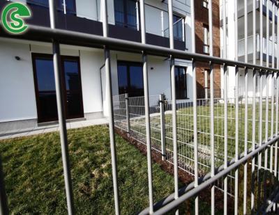 China Decorative black welded mesh fence panels twin wire mesh fence for sale for sale