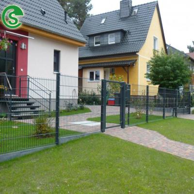 China Security border fencing panels ornamental double horizontal wire fence for sale