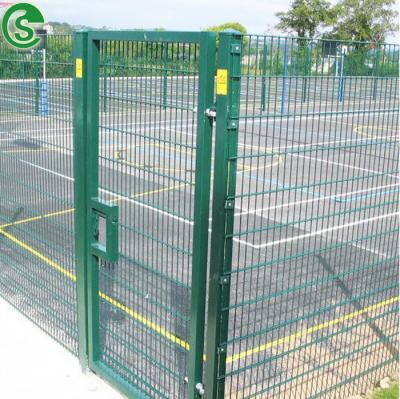 China prefabricate steel fencing panel double 545 fences 656 fence for basketball for sale