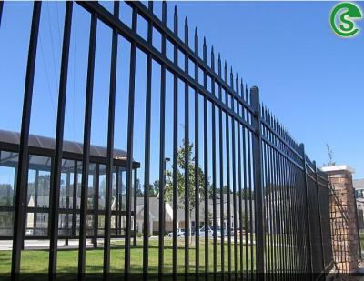 China cheap black powder coated used wrought iron fence panels for sale for sale