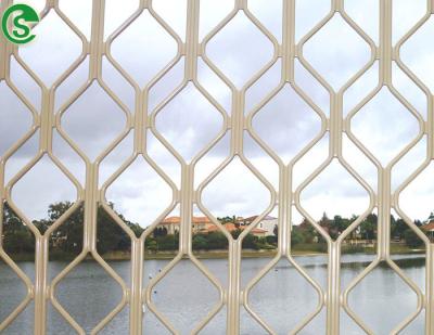 China 6mm thickness 63*63mm hole Aluminum Amplimesh Diamond Security Grilles for dubai market for sale