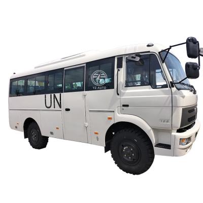 China Gecertificeerde 160 pk Dongfeng LHD Rhd Diesel 4x4 Bus uw ultieme reisgenoot Te koop