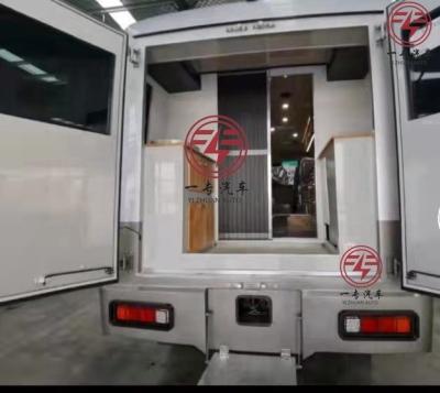China Off Road Tour Travel Mini Bus 4x4 6 Seats RVs Campers Truck Motorhome Camper Van with 1 for sale