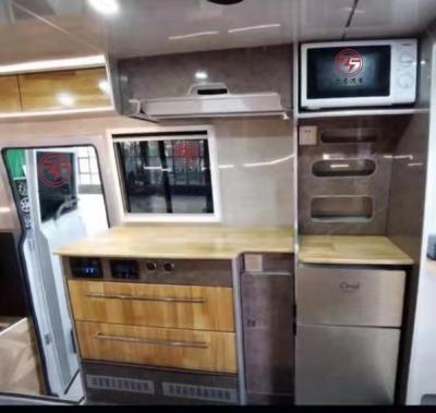 China Off Road Tour Travel Mini Bus 4x4 6 Seats RVs Campers Truck Motorhome Camper Van with 1 for sale