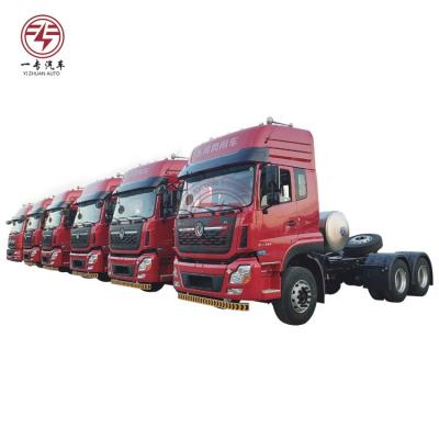 China Model Tractor Trailer Head Truck Dongfeng 6x4 LNG CNG Tractor Truck with Touch Screen for sale