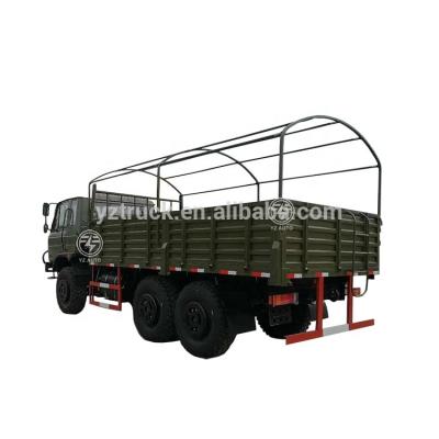 China 5900ml Displacement Dongfeng 6x6 LHD RHD Off-road Cargo Truck with Column Plate Tank Type for sale