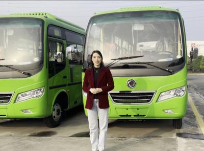 Cina Autobus della città di Dongfeng 19 posti Minibus Motore diesel Autobus con 6 ruote e passo 3300 mm in vendita