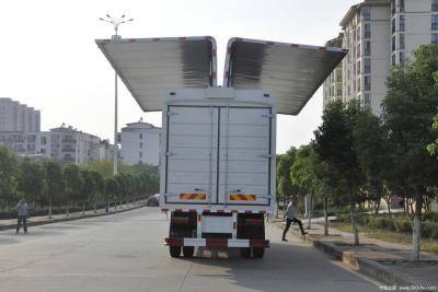 Cina Dongfeng 4x2 Wingspan Light Truck Duty Fence Cargo Truck con motore da 180 CV carico utile di 10 t in vendita