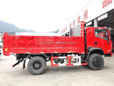 China Lichte vrachtwagen Segment Dieselbrandstof Type Off-road Tipper Truck LHD 5 Ton Mini Dump Truck 4x4 Te koop