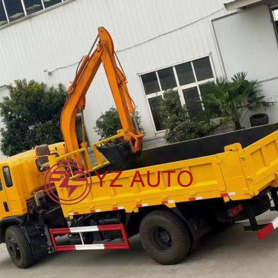 Cina Escavatore montato su camion Dongfeng Mini con capacità di auto-dumping e ruota motrice 4X2 in vendita