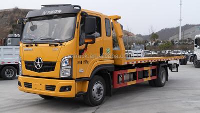 Cina Modello 2022 Transmissione manuale Diesel Cab Rollback Flatbed Winch Tow Truck Made in PRC in vendita