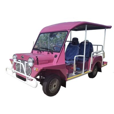 Cina 2022 Golf Cart Electric Tourist Bus Batteria al litio 2100 mm Base rotabile 155/65 R13 pneumatico in vendita