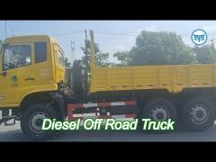 Dimensão opcional 6X6 Dongfeng Cabina dupla linha Chassi Camião 190HP Camião de carga Diesel Chassis