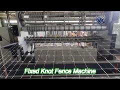 wrap around 25 times 2.4m fixed knot fence machine , fencing net making machine