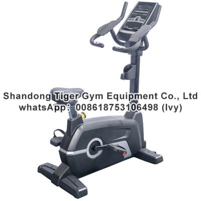 China aerobic gym exercise equipment / fitness Equipment machine / Self - Powered High-end upright magnetic bike for sale