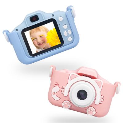 China Children's CCD Digital Camera Mini SLR Sports Camera 2-inch Screen Full HD 1080P 120 Wide Angle 2X-7X Zoom ABS Food-Grade for sale
