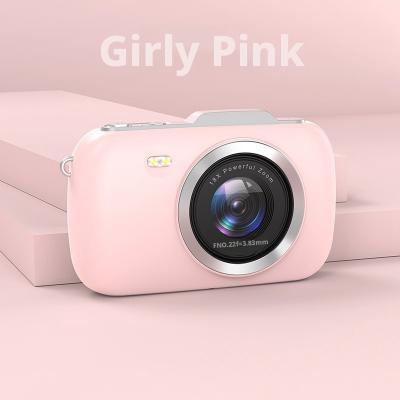 China Girls Digital Camera 64mp 4k Video 16x Zoom Lcd Screen Beauty Vlogging Multiple Filters Built Led Flash Light Rechargeable for sale
