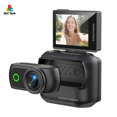 China DLC Magnetic Action Camera Reversible Screen Sports Camera Vlog Slow Motion Time Lapse Photography Multi Perspective 4K WiFi for sale